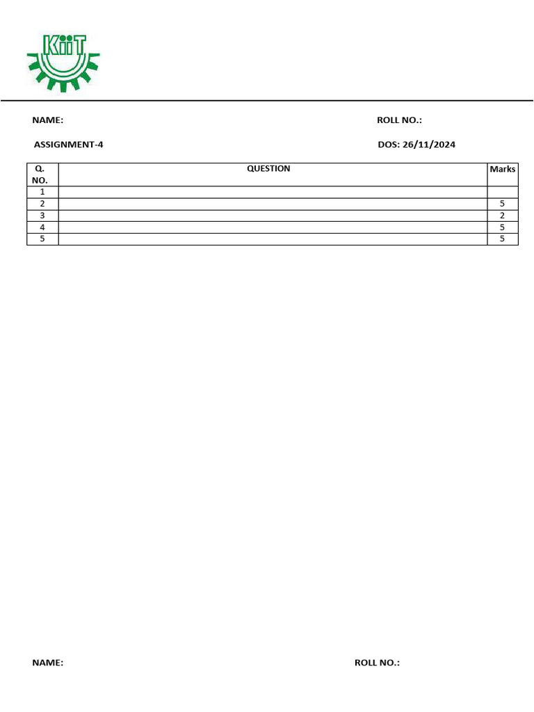 DME Assignment 4 (2024 3rd Year) | PDF