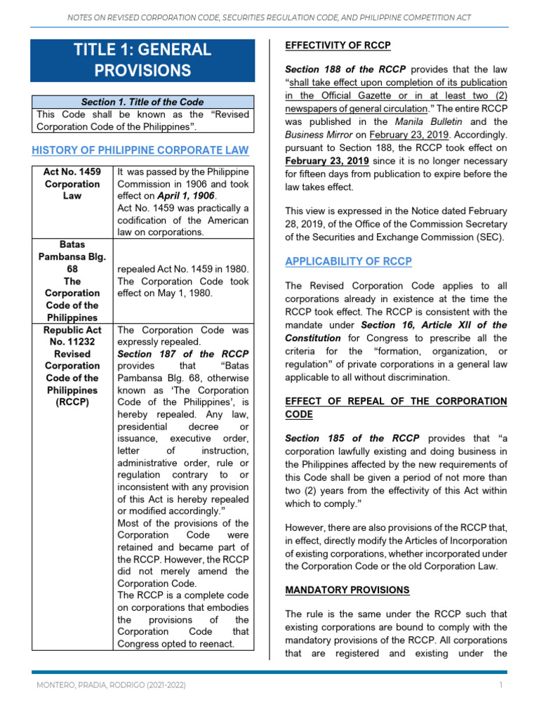 Do Not Share Notes on Rccp Src Pca Mpr (1) | PDF | Limited Liability ...