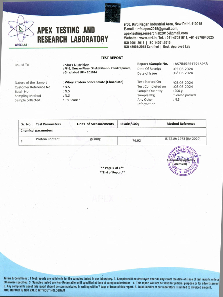 Mars Nutrition AS78452517916958 Dates | PDF