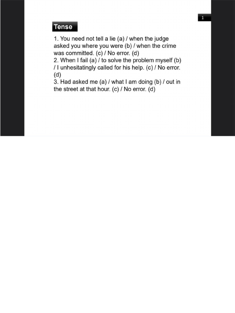 Tense Practice 1&2 | PDF