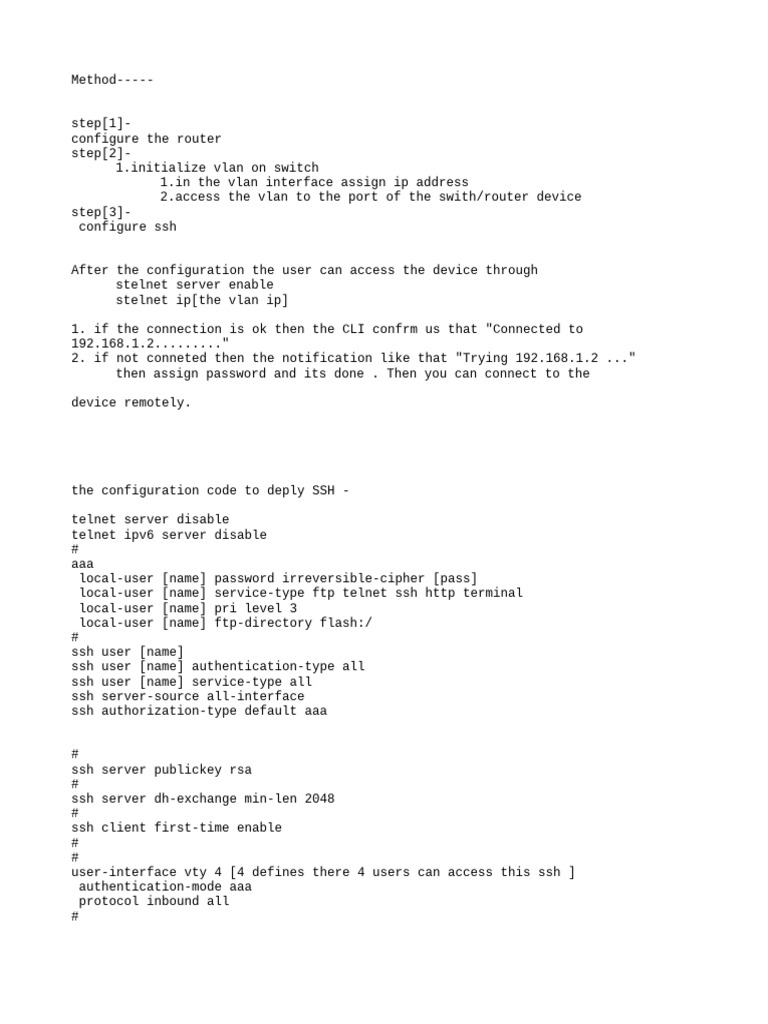 Step To Create SSH | PDF