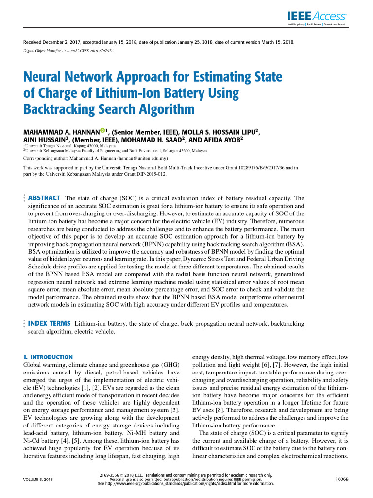 A2 Neural Network Approach for Estimating State | PDF | Electric ...