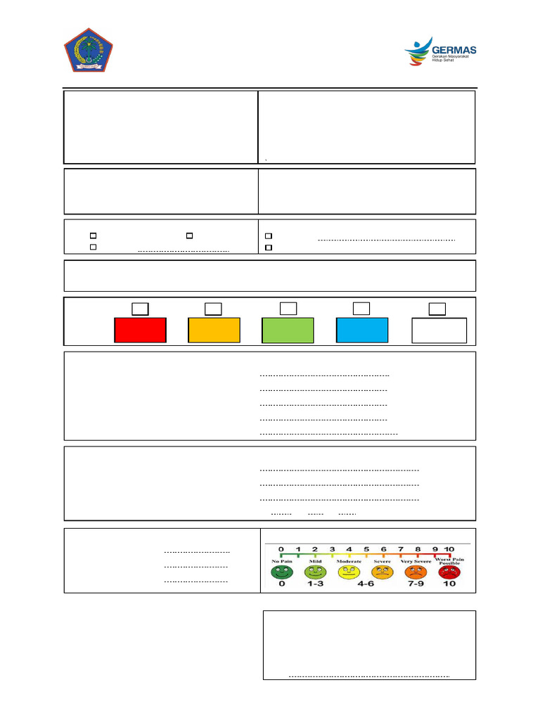 Formulir Triase IGD RS Noongan | PDF