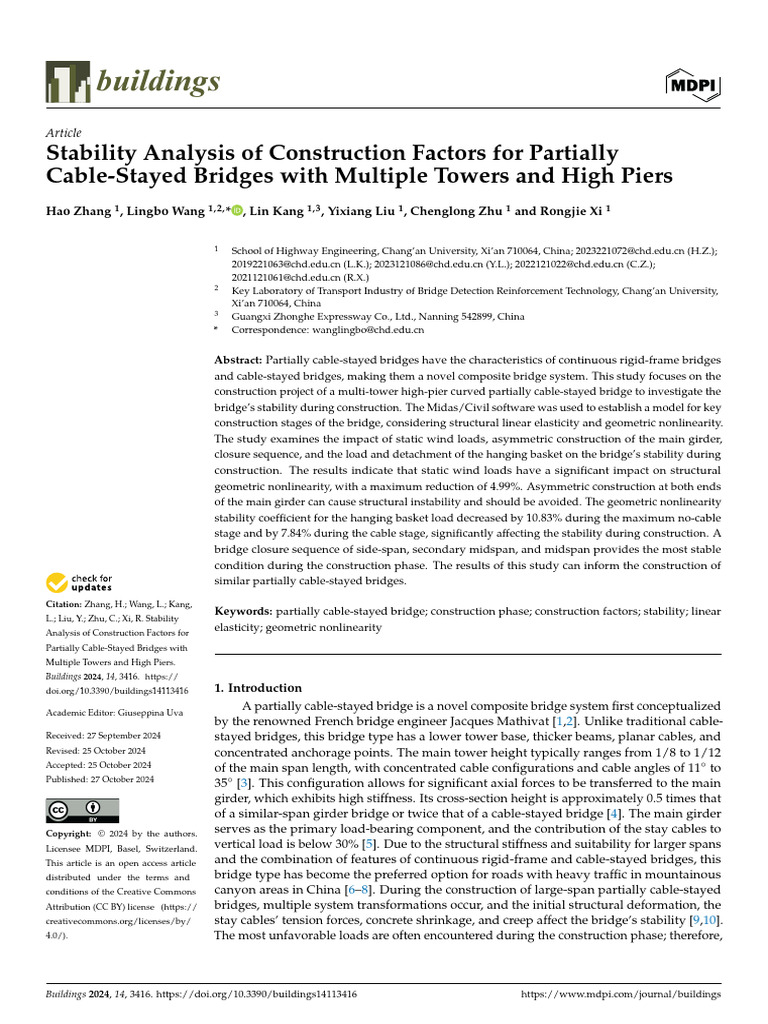 buildings-14-03416 | PDF | Matrix (Mathematics) | Bridge