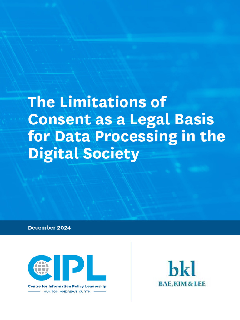 CIPL - Limitations of Consent | PDF | Consent | Risk