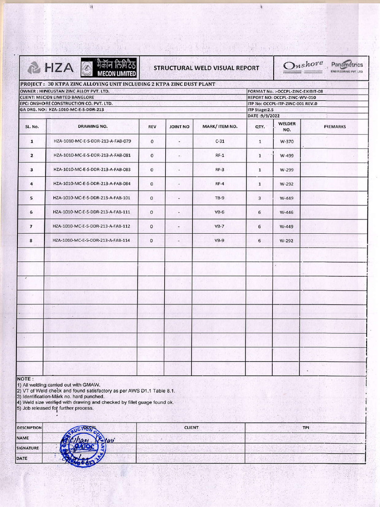 PL 30 Weld Visual 02 | PDF