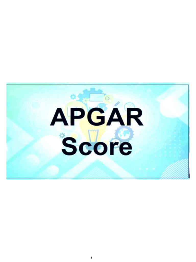 Apgar Score | PDF