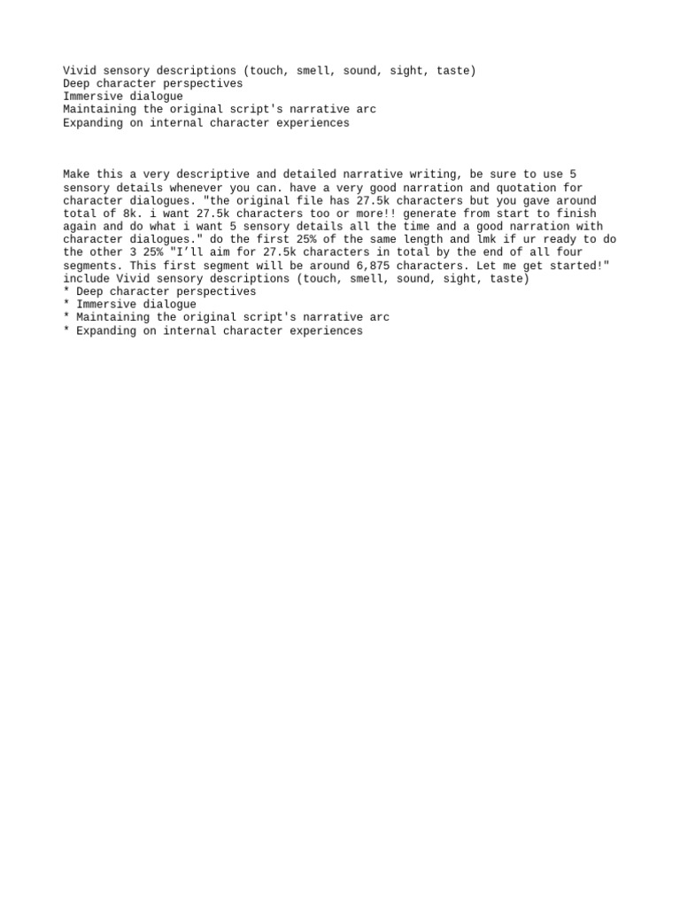 Vivid sensory descriptions (touch, | PDF