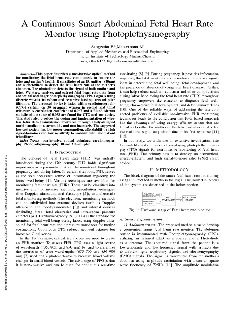 A_Continuous_Smart_Abdominal_Fetal_Heart_Rate_Monitor_using_Photoplethysmography | PDF ...