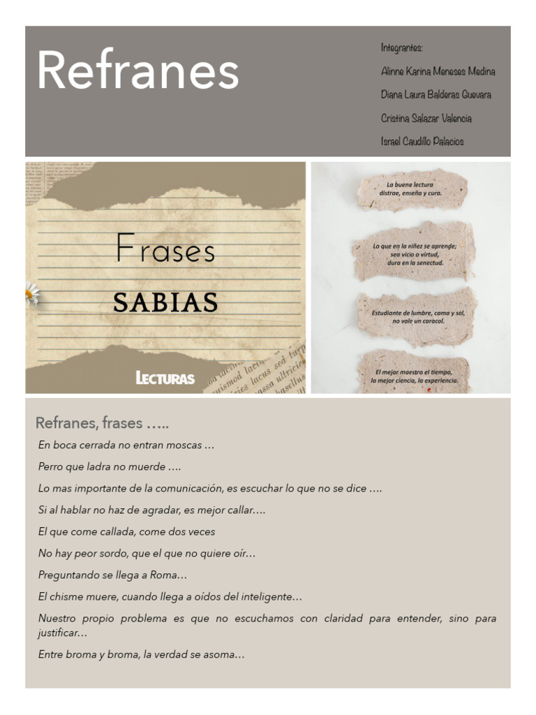 Refranes | PDF