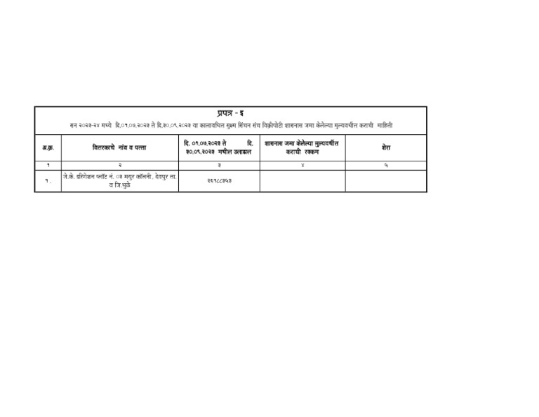 JK Irrigation Prapatra E July To Sept 2023 | PDF