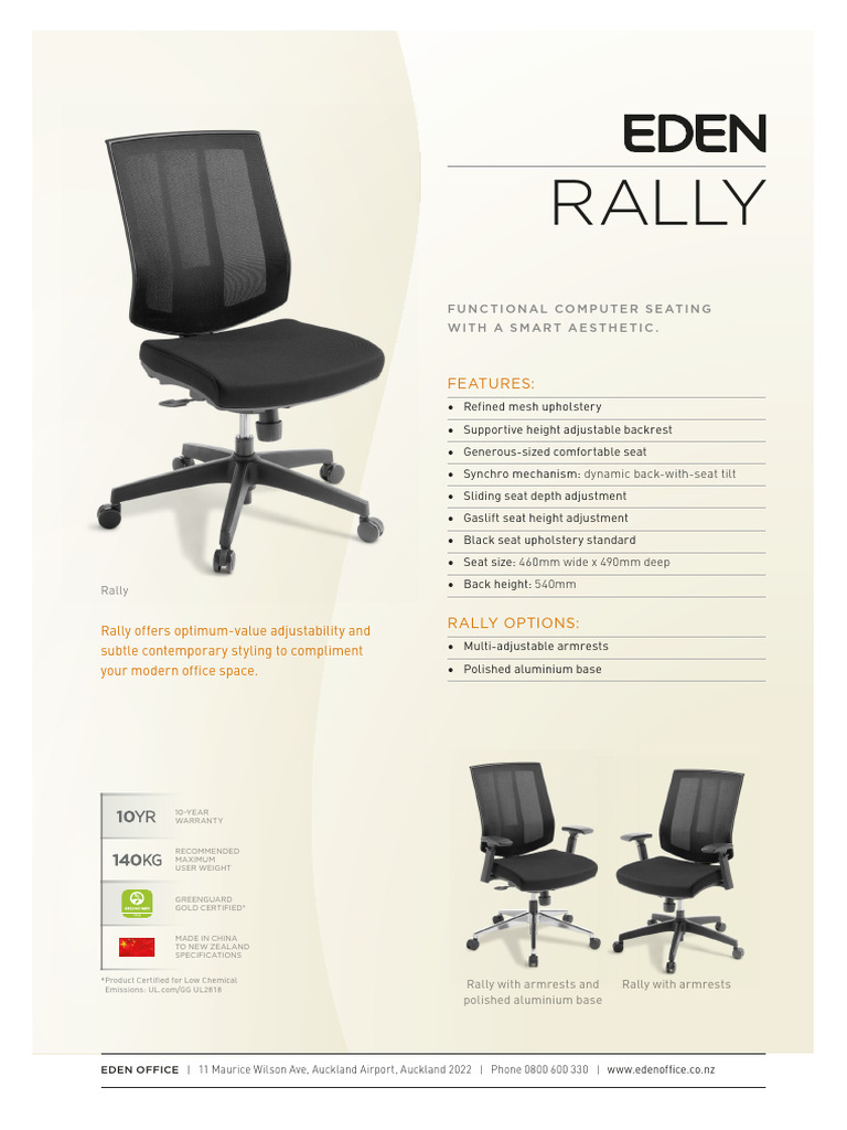 Eden Rally Specsheet 2023 | PDF