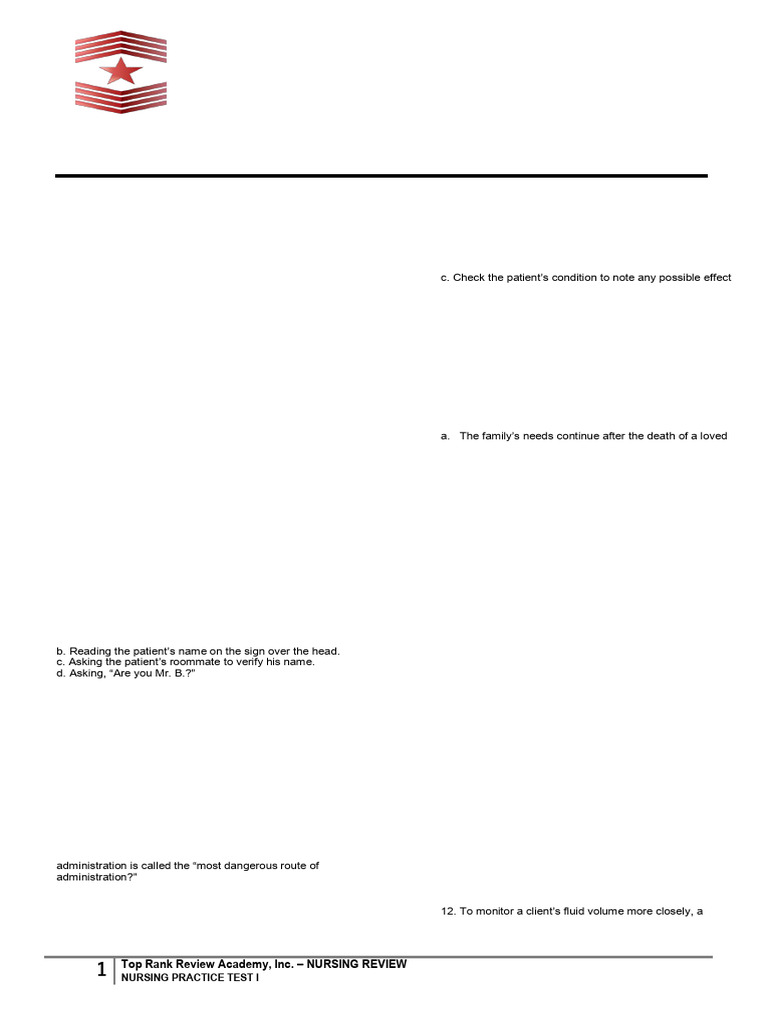 Toaz - Info Nursing Practice I PR | PDF | Palliative Care | Informed Consent