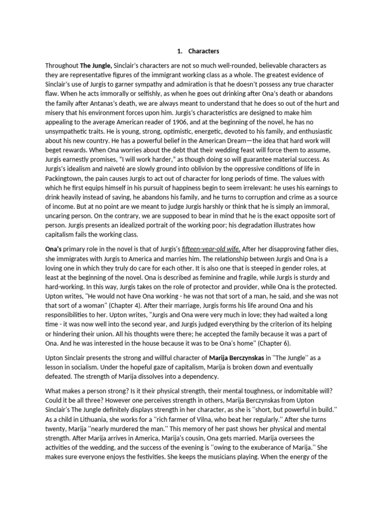 The jungle | PDF | The Jungle