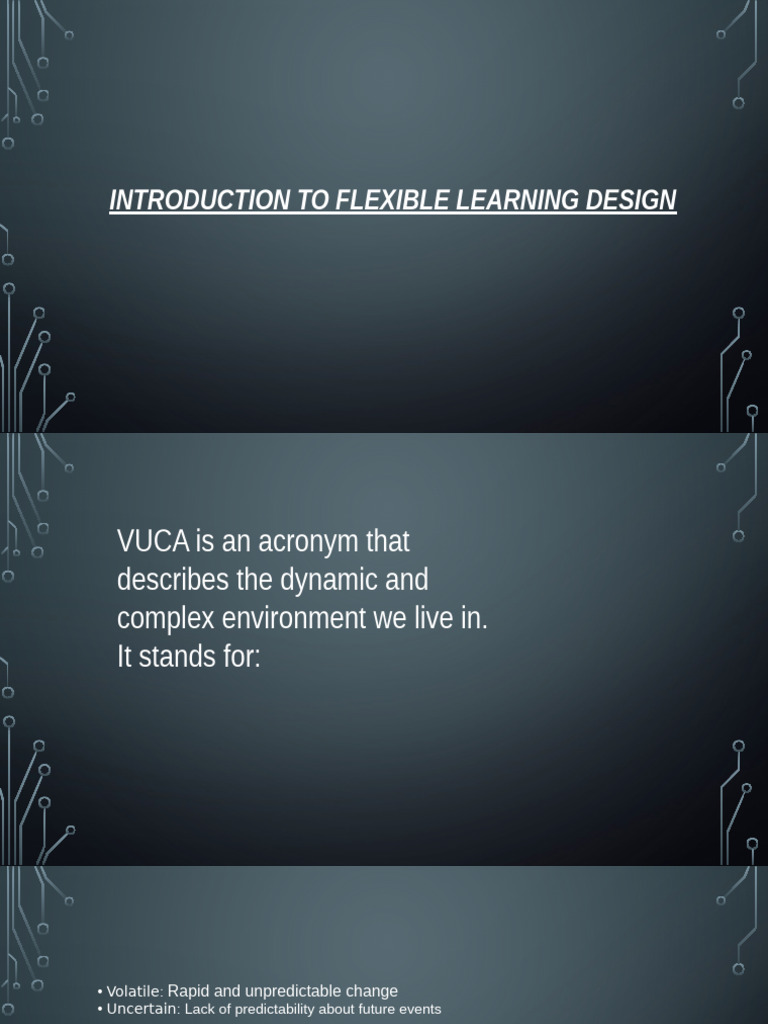 Introduction To Flexible Learning Design | PDF