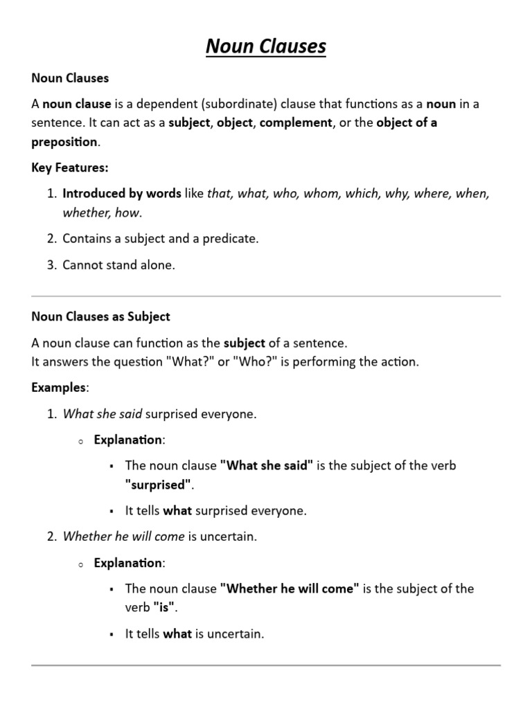 Clauses and their types SSS | PDF | Verb | Clause
