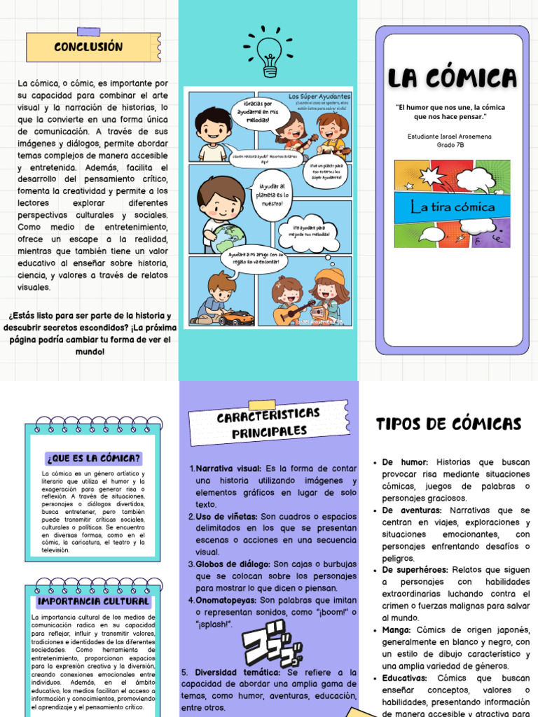 La Cómica: Arte y Narrativa Visual | PDF | Cómics | Humor