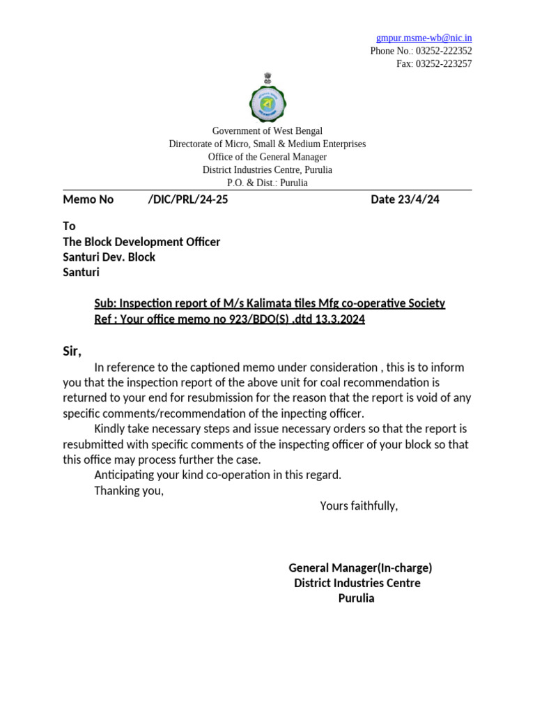 Bdo Santuri Coal | PDF