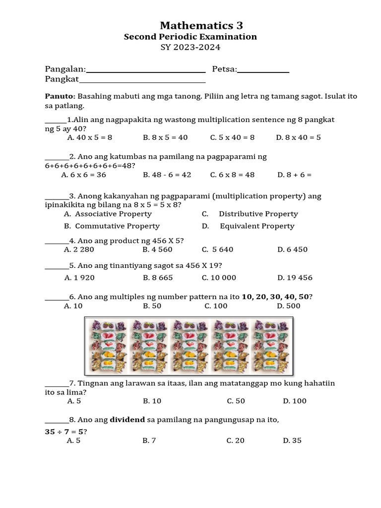 Math 3 - Q2 - PT - New | PDF
