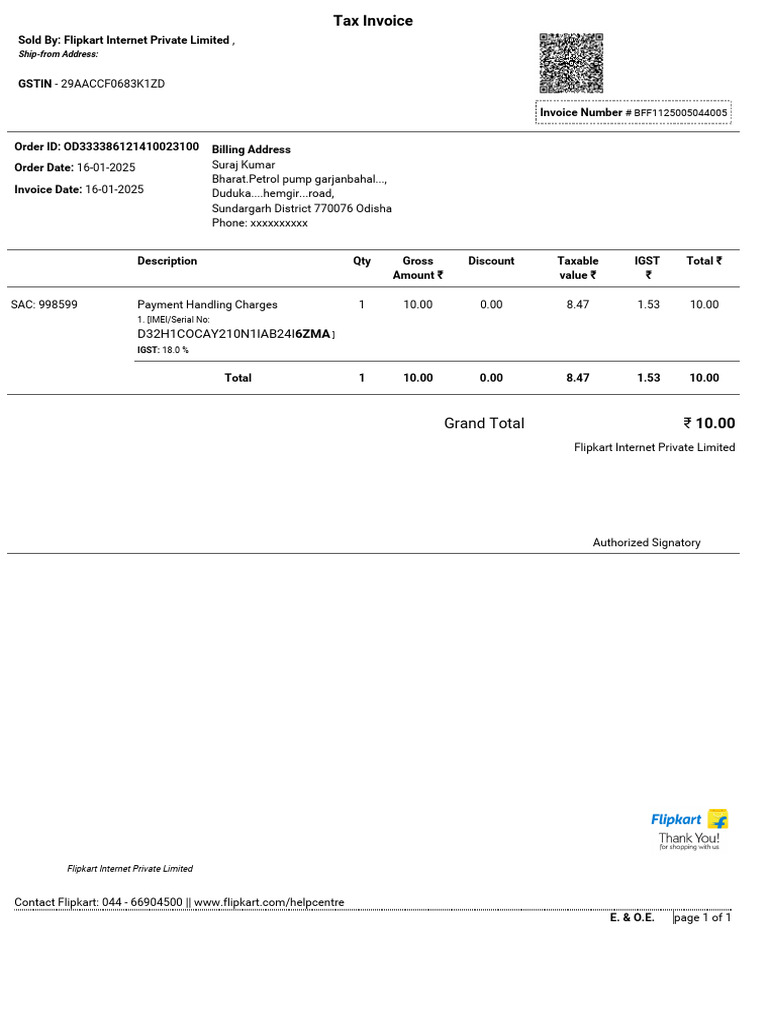 OD333386121410023100 | PDF | Payments