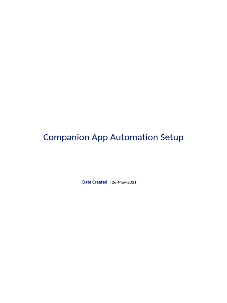Appium Automation Setup Guide | PDF | Android (Operating System) | Ios