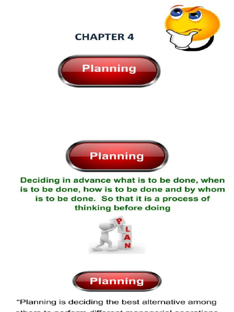 Chapter 4 - Planning | PDF