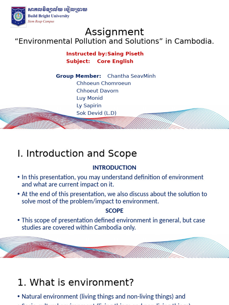Assignment - Seavminh - Final | PDF | Natural Environment | Cambodia