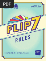 25 Flip 7 TB Rules C ND 1 | PDF | Gaming Devices | Games Of Chance