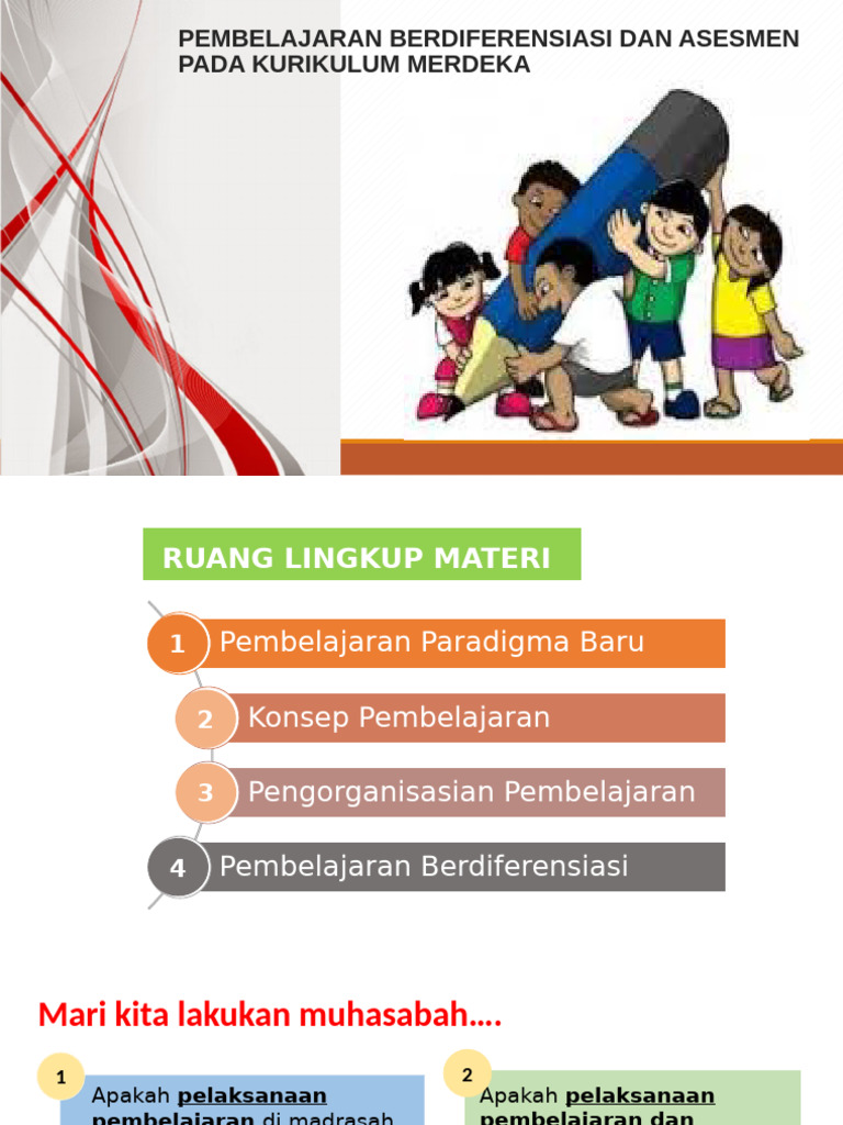 Pembelajaran Berdiferensiasi Dan Asesmen Pada Kurikulum Merdeka | PDF