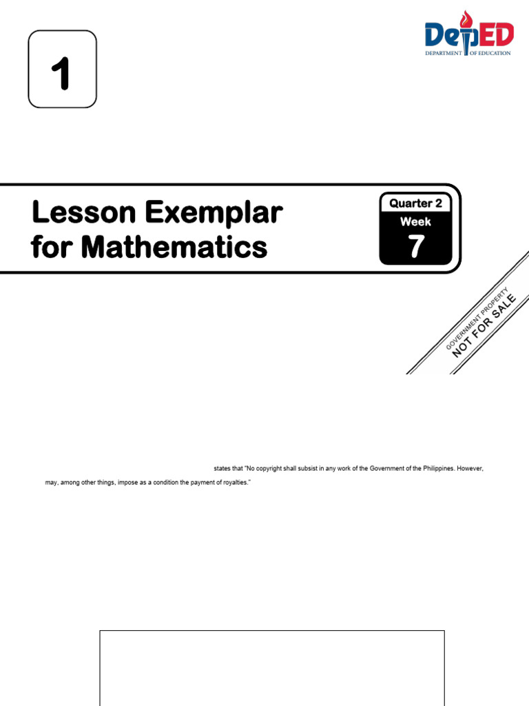 LE_Math-1_Q2__Week-7 | PDF | Copyright