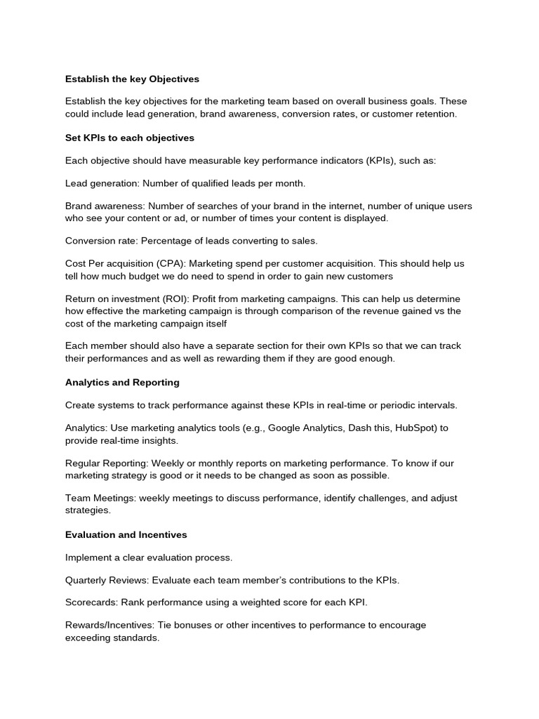 PERFORMANCE_STANDARDS | PDF | Performance Indicator | Marketing