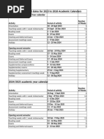 Academic Calendar 2025-26 - List View | PDF | Higher Education ...