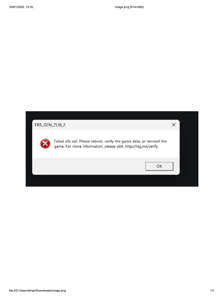 Failed Zlib Error | PDF