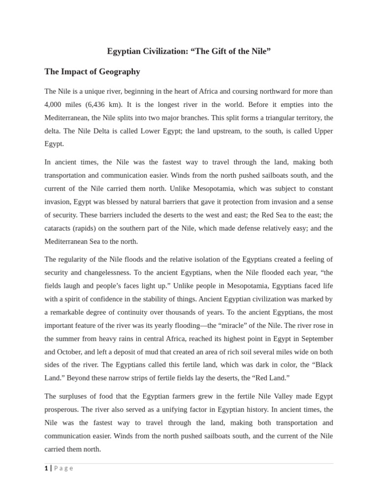 Egyptian Civilization | PDF | Ancient Egypt | Osiris