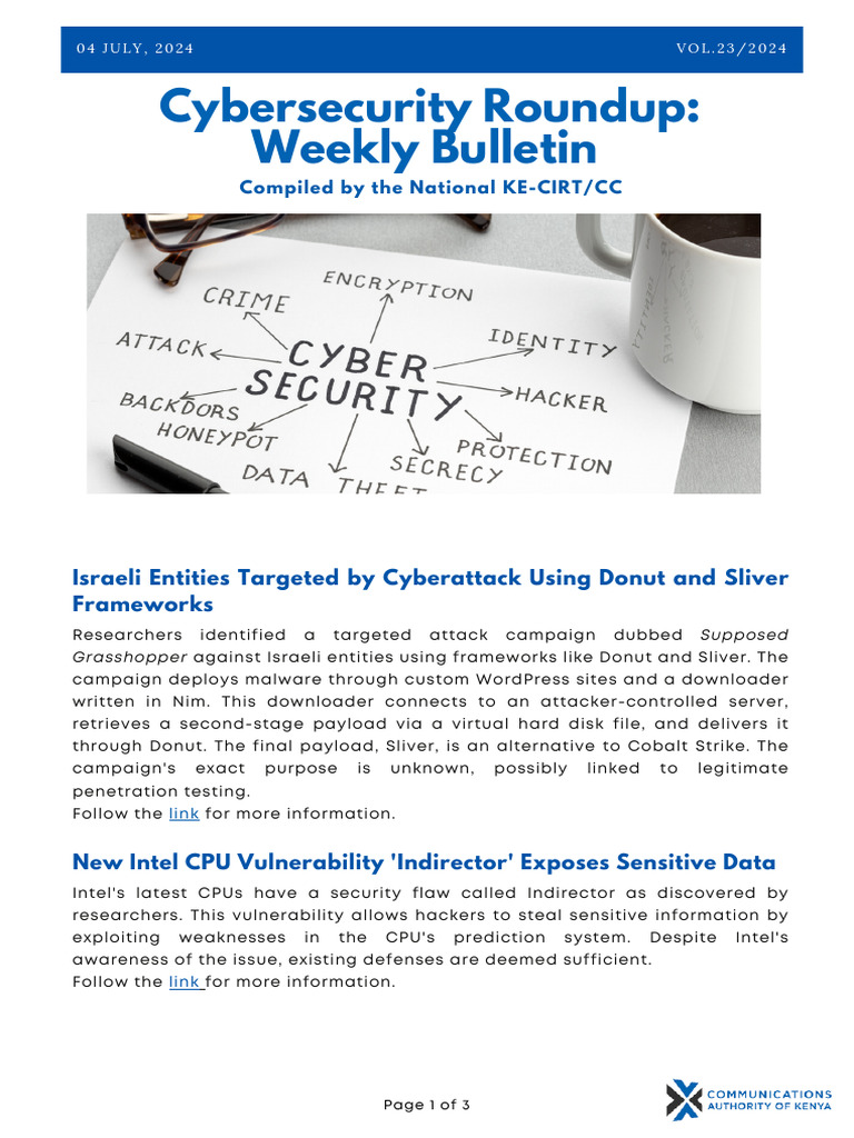 Cyber Security ROundup | PDF | Computer Security | Security Cyber Security ROundup | PDF | Computer Security | Security