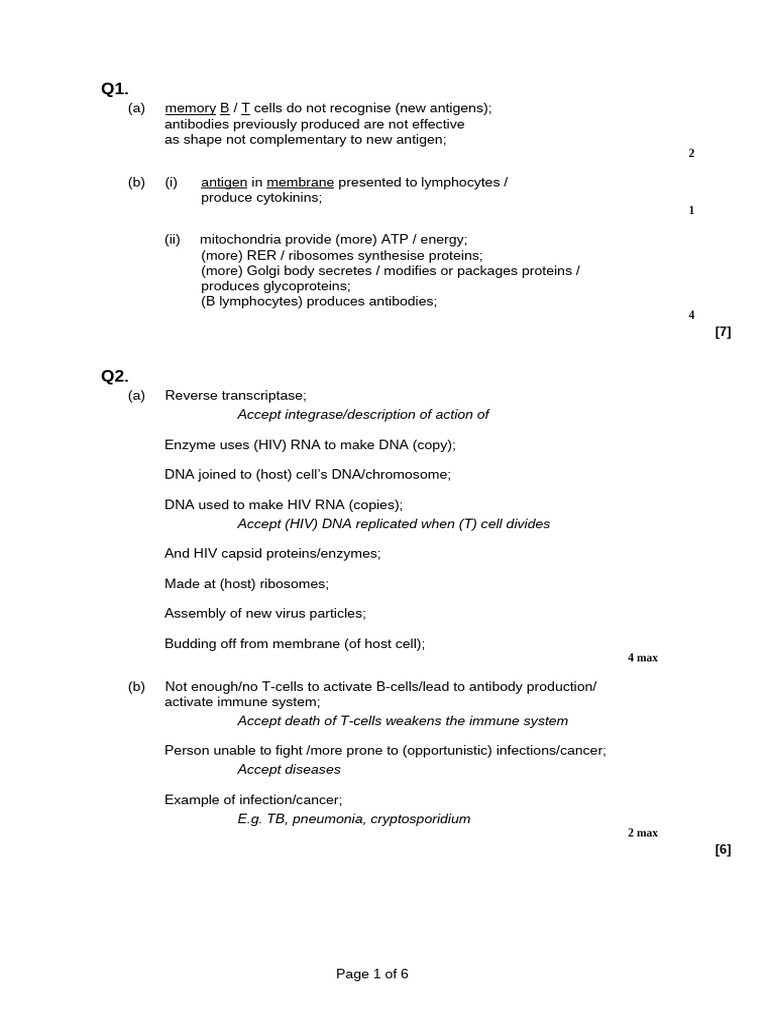 Immunity End of Topic Test Ms | PDF | Antibody | Dna