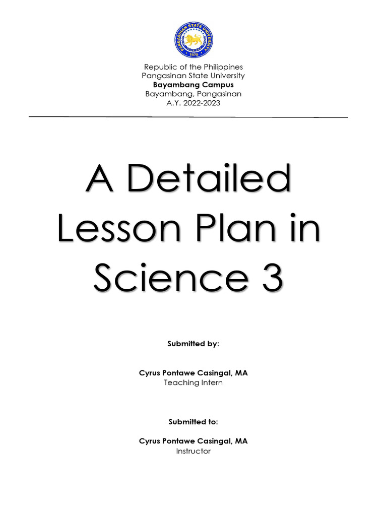 Detailed Science Lesson Plan: Solids | PDF | Solid