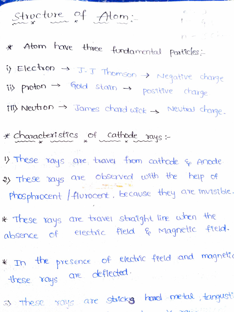 Structure of Atom 24 | PDF