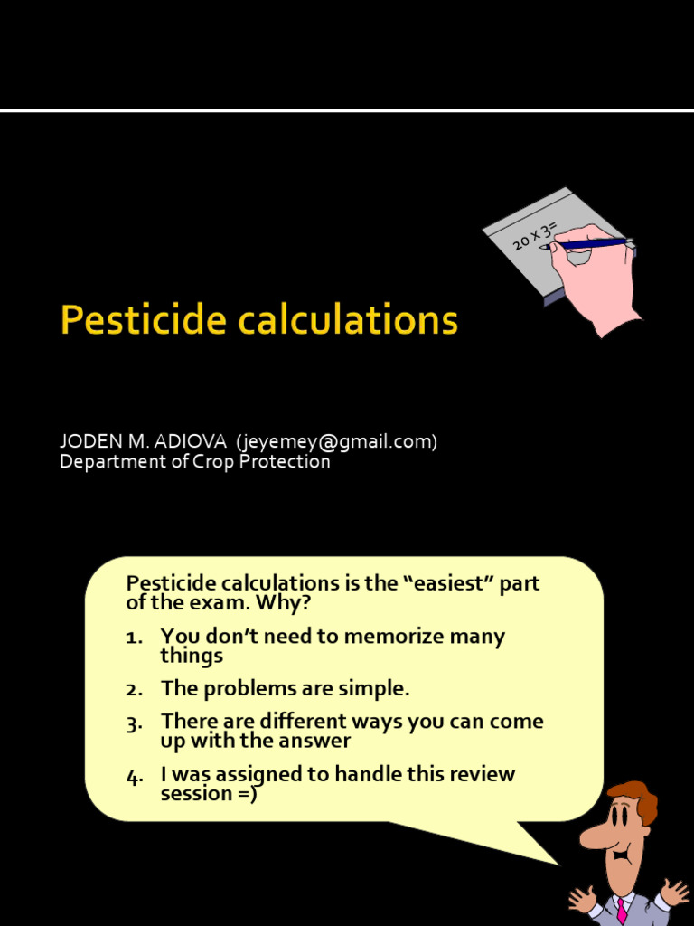 Pesticidecalculationreview2013post 240426224507 0d5ac618 | PDF ...