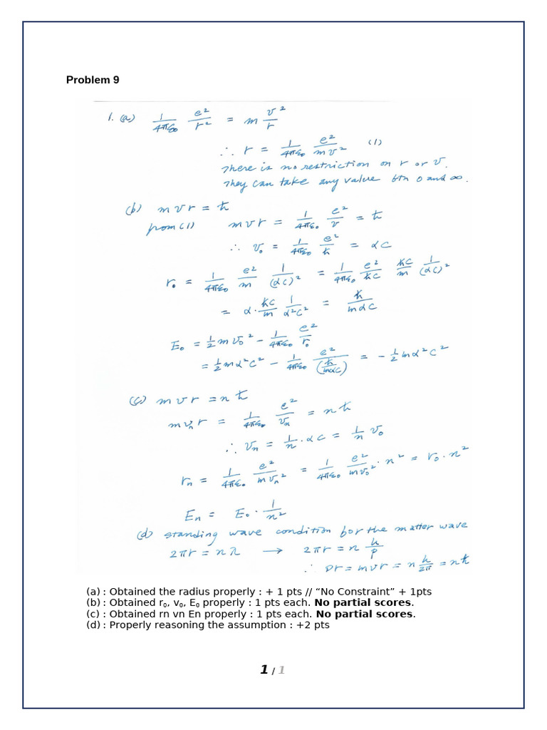 Problem 9: No Partial Scores No Partial Scores | PDF