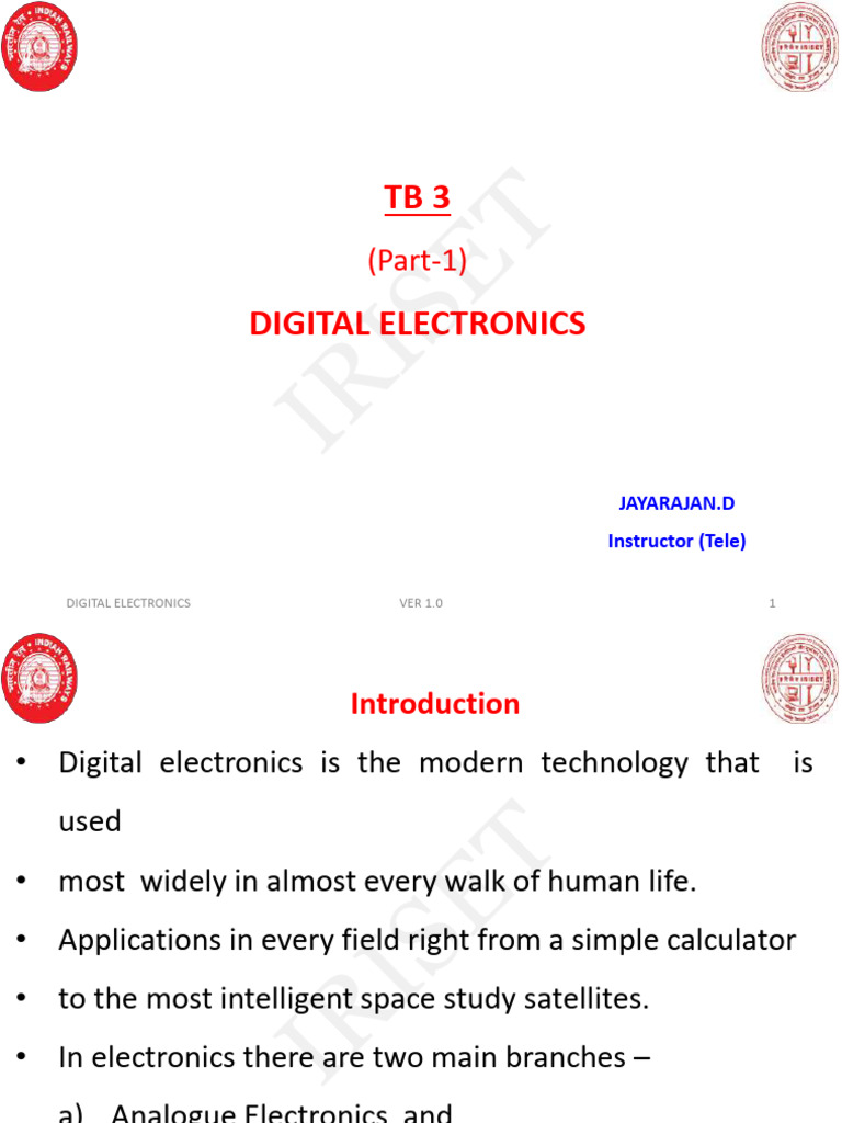 Digital Electronics Pdf Logic Gate Random Access Memory