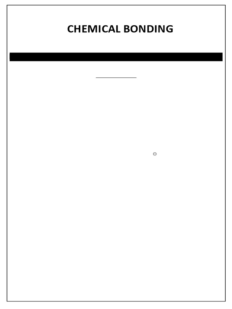 Chemical Bonding Practice | PDF | Chemical Compounds | Chemical Bond