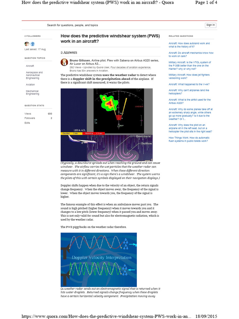 Understanding Predictive Windshear Systems | PDF | Radar | Airplane
