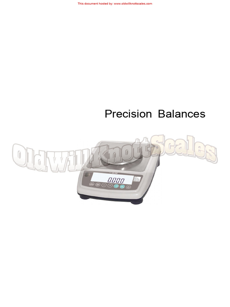 aczet-czround-manual | PDF | Weighing Scale | Manufactured Goods