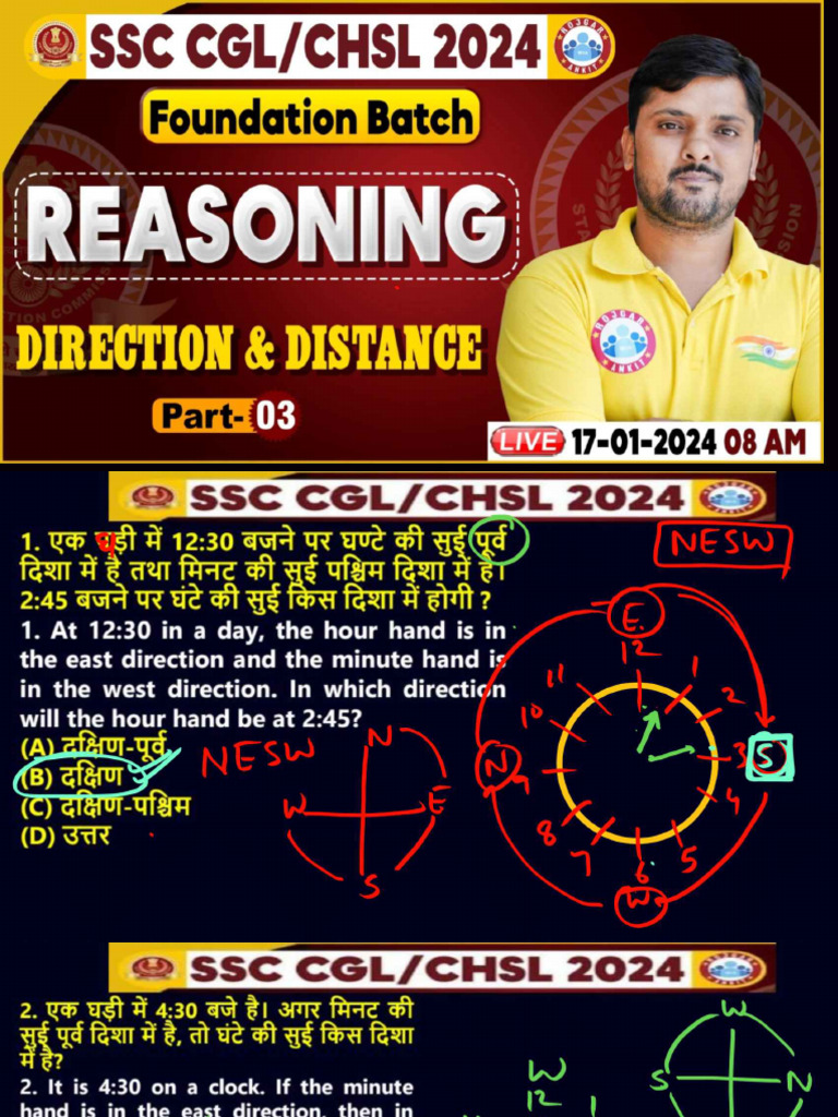 Direction and Distance p3 | PDF