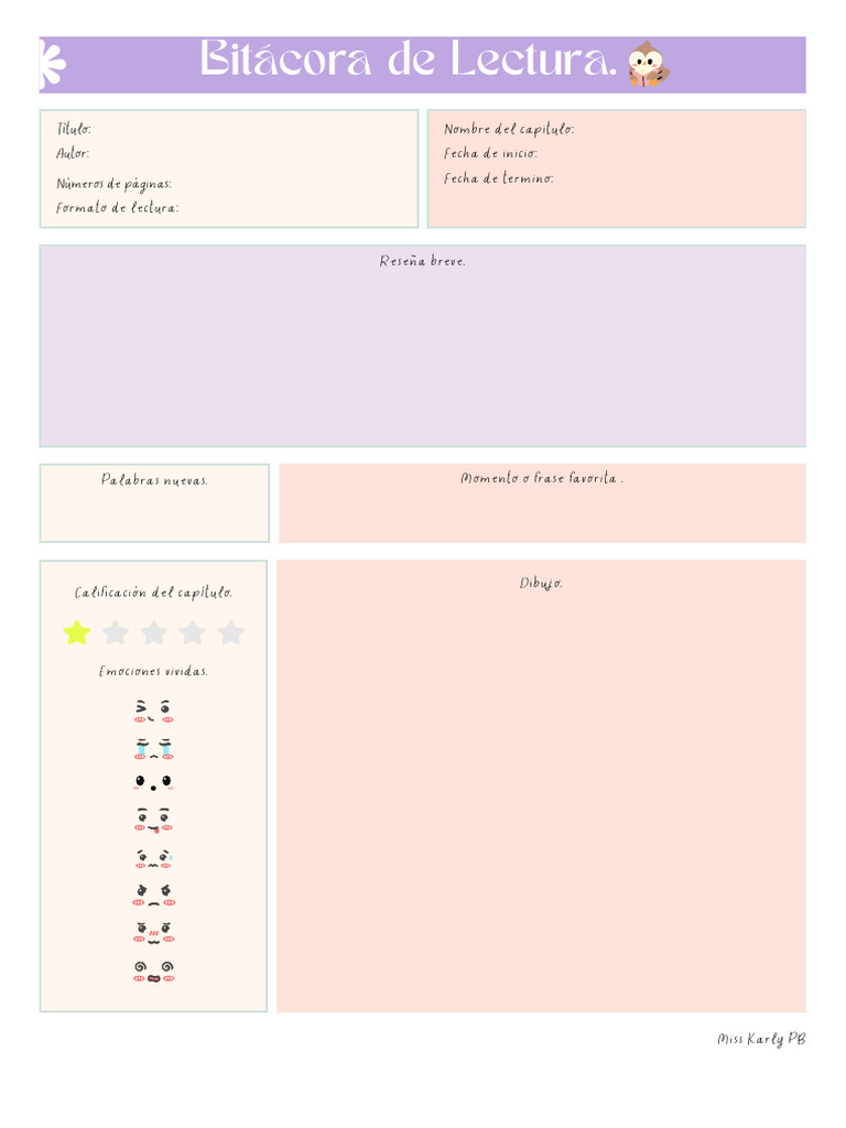 Bitácora de Lectura. | PDF