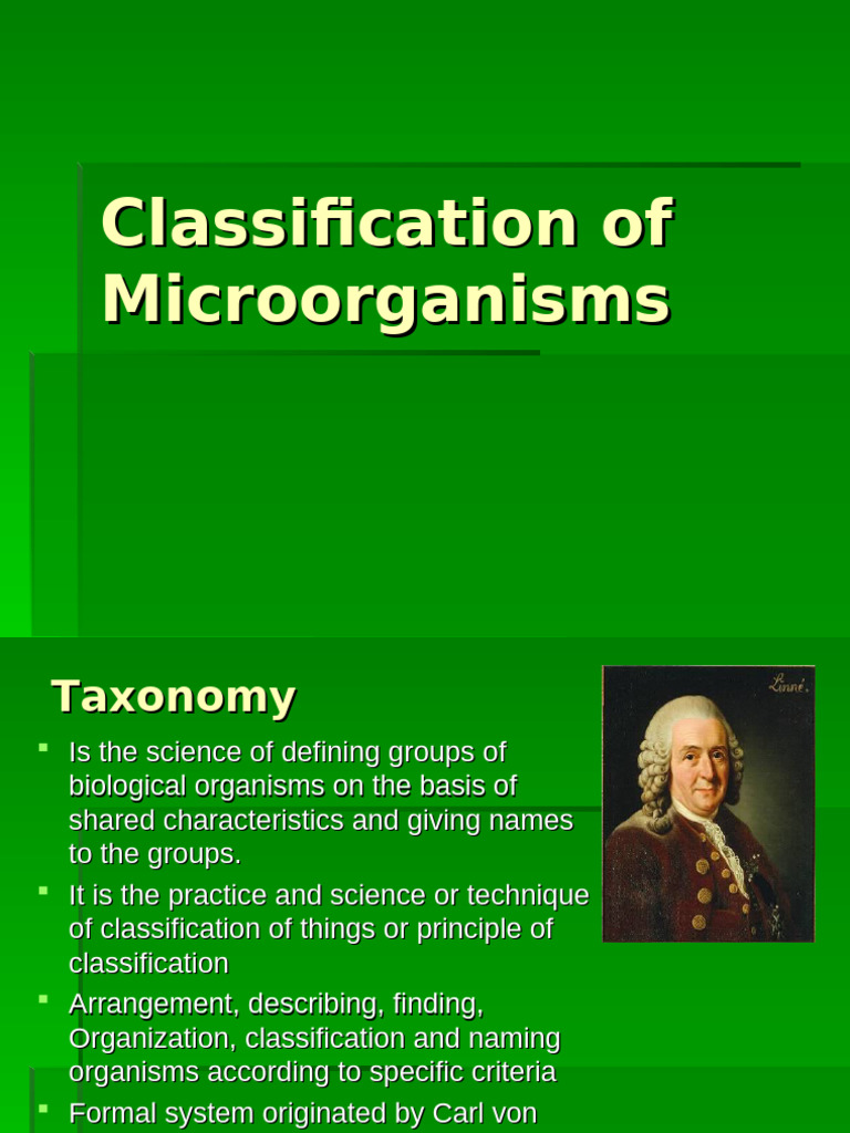 Microorganism Classification and Taxonomy | PDF | Virus | Prokaryote