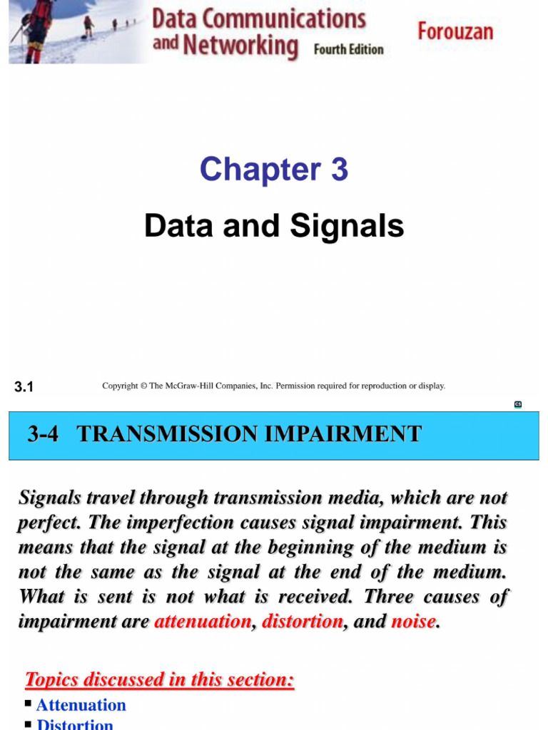 Ch3 Transmission Impairment | PDF