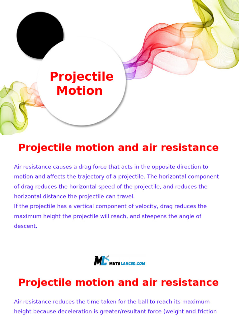 6d. Projectile Motion | PDF