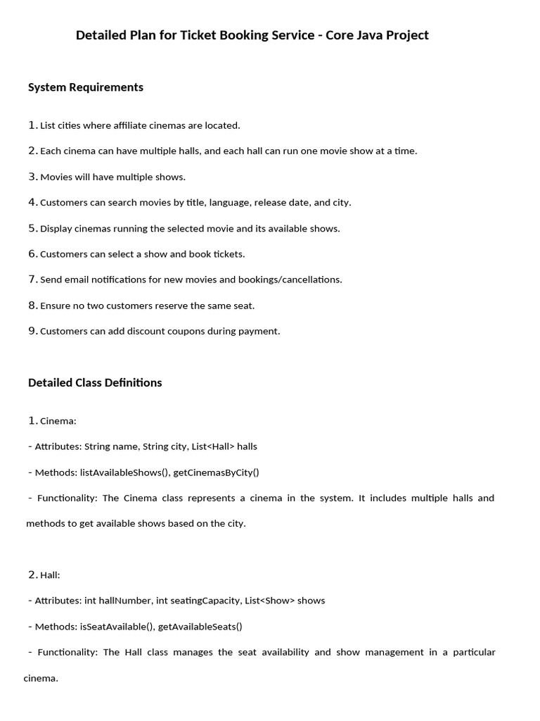 Detailed Ticket Booking Project | PDF | Movie Theater | Coupon